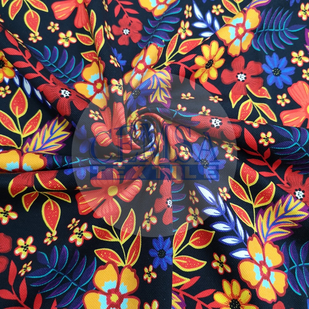 Cemsa Textile | Pique Fabric 95% Cotton 5% Ea | 85384_V1 - PF_85384_V1